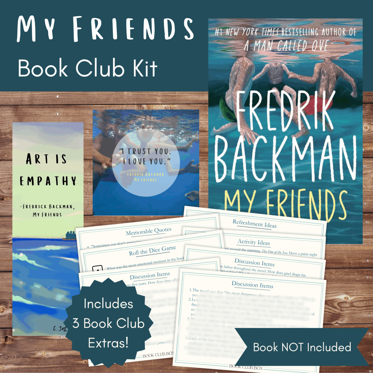 My Friends by Fredrik Backman Book Club Kit - Book Club Box