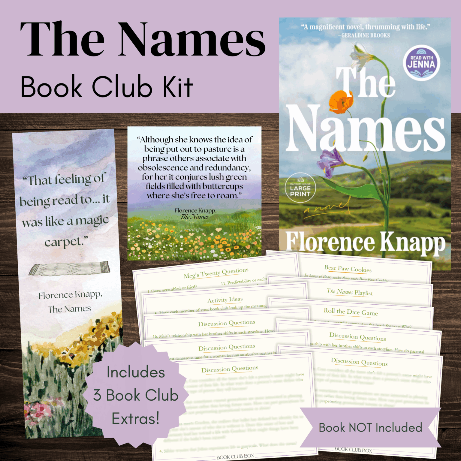 The Names by Florence Knapp Book Club Kit - Book Club Box